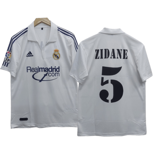 Real Madrid 2001-02 Zidane Home Jersey - Cyberried Store