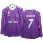 Real madrid CR7 2016-17 Purple Full sleeve Jersey | Embroidery ...